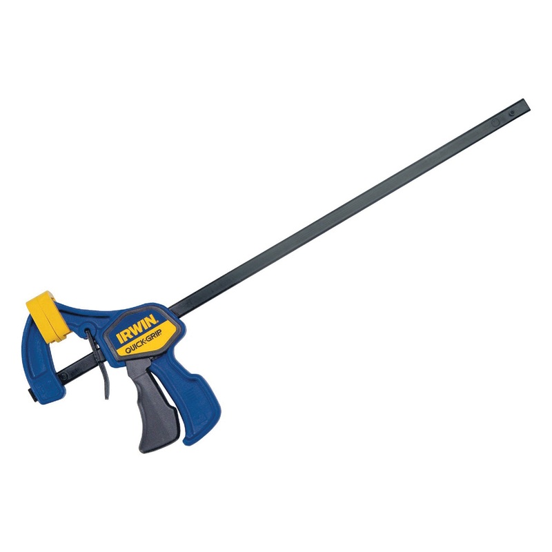 IRWIN QUICK-GRIP 1964744 Mini Bar Clamp, 12 in Clamping, 2-7/16 in D ...