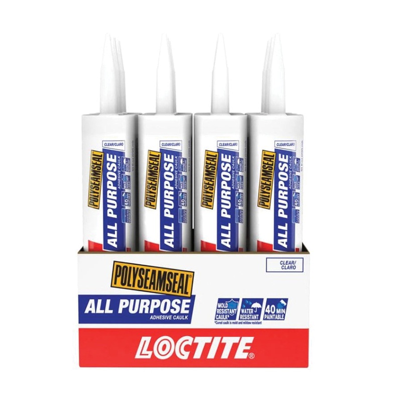 LOCTITE 2154751 All-Purpose Adhesive Caulk, Liquid, White, Acetate ...